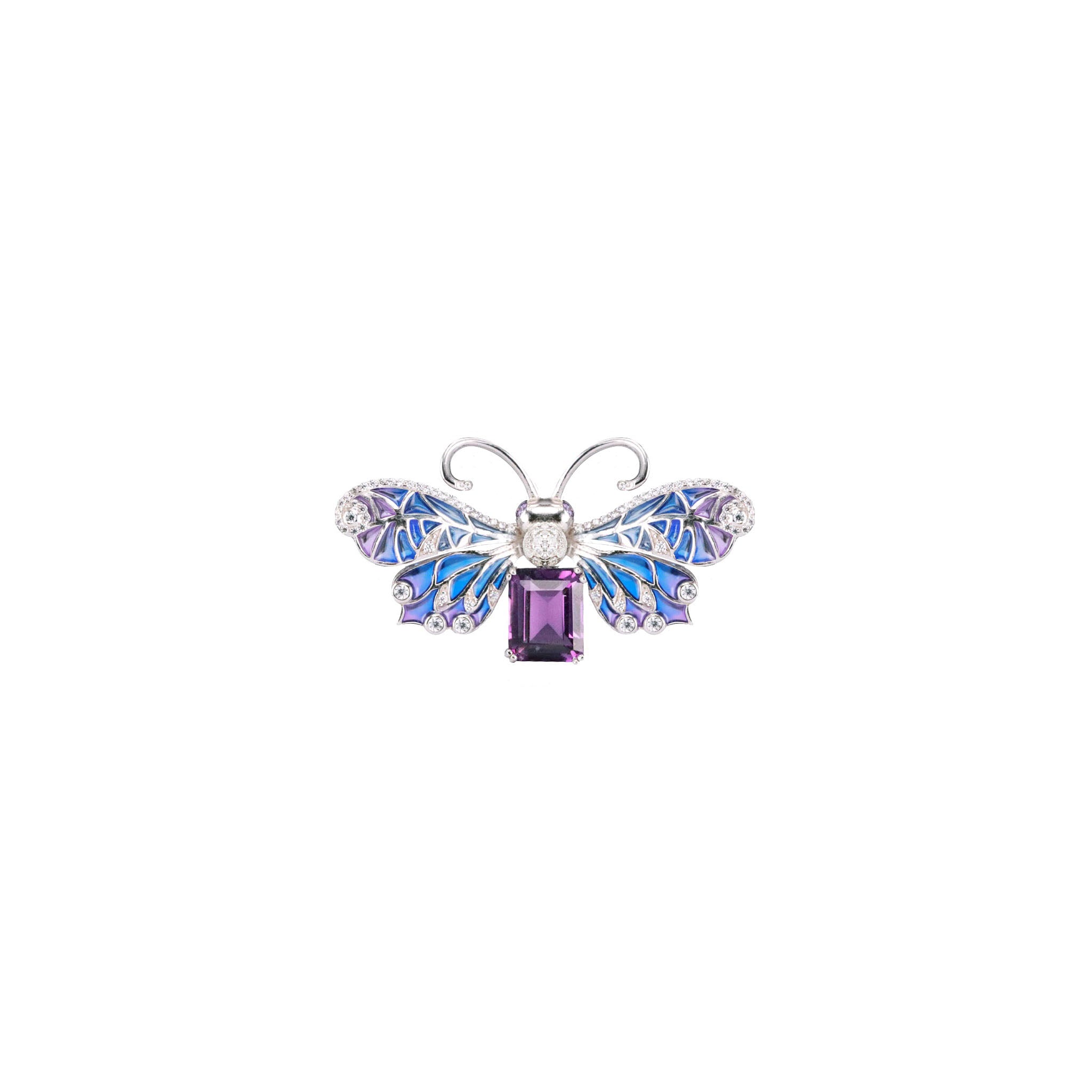 Butterfly Amethyst Brooch – Angela Jewellery Australia
